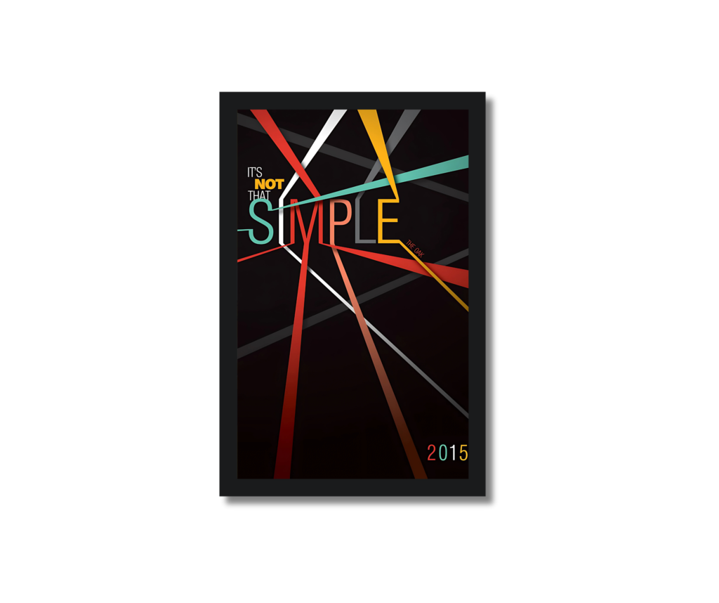 CUADRO IT’S NOT THAT SIMPLE – Espacio Vivo Ec